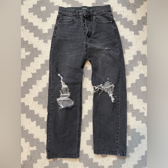 wild fable | Jeans | Wild Fable Dark Washed Ripped Wide Leg Jeans ...